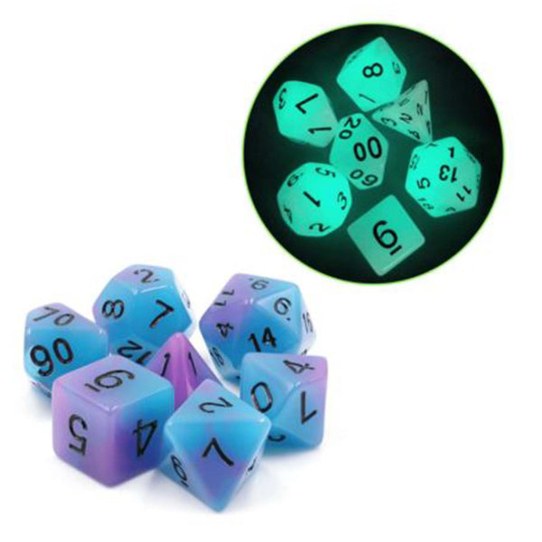 Chessex 10 D10 Dice Nebula Red Silver Luminary CHX27354 | Radar Toys