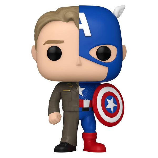 Funko Marvel POP Split Steve Rogers Captain America Vinyl | Radar Toys