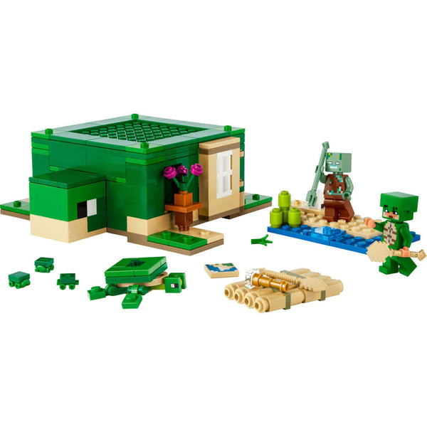 LEGO® Minecraft The Turtle Beach House Building Set 21254 | Radar Toys