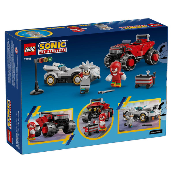 LEGO® Sonic The Hedgehog Silver's Car VS Knuckles' Monster Truck Build ...