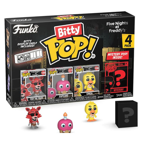 Funko Five Nights At Freddy's Bitty POP Foxy The Pirate 4 Pack Vinyl ...