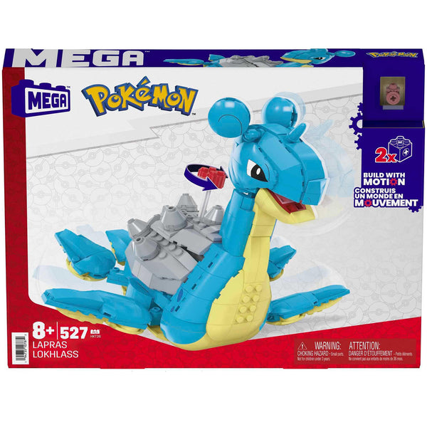 MEGA Pokemon Lapras 527 Piece Building Set | Radar Toys