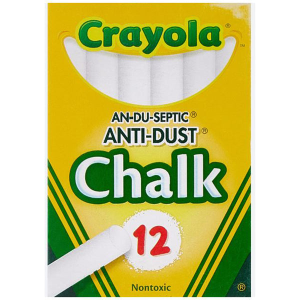 Crayola Anti Dust 12 Count Chalk Set | Radar Toys