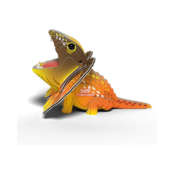Eugy Frilled Lizard 3D Cardboard Model Kit | Radar Toys
