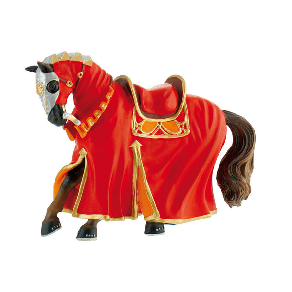 Bullyland Tournament Horse Red Animal Figure 80768| Radar Toys