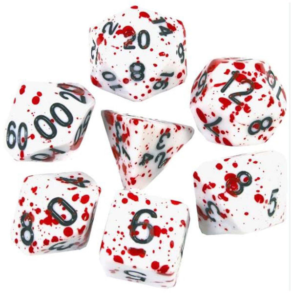 Foam Brain Blood Splatter RPG Dice Set| Radar Toys