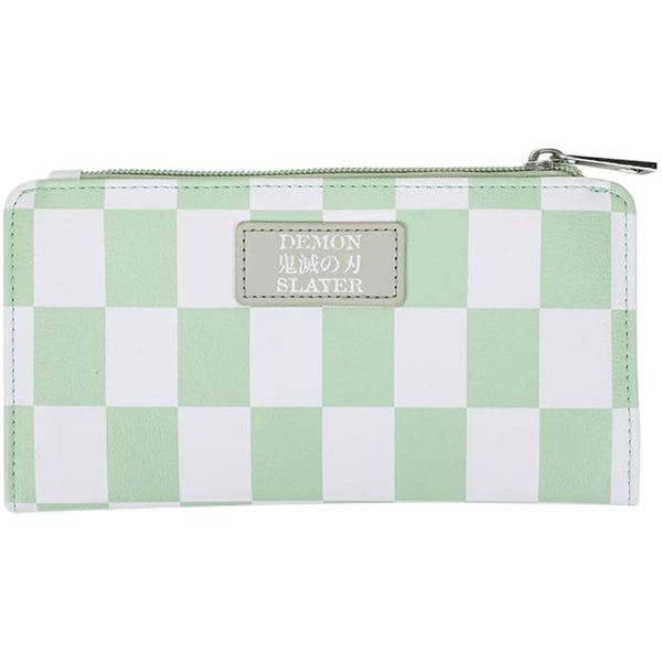 Bioworld Demon Slayer Chibi Characters Checkered Bifold Wallet| Radar Toys