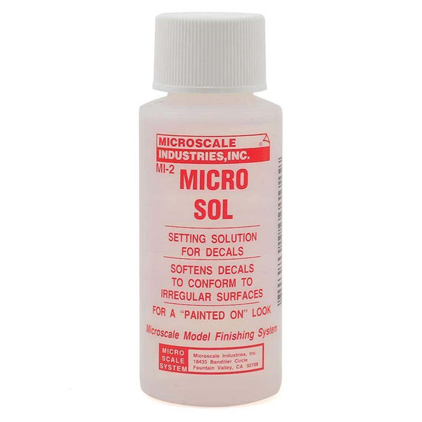 Microscale Sol Decal Setting Solution Bottle 1 oz| Radar Toys