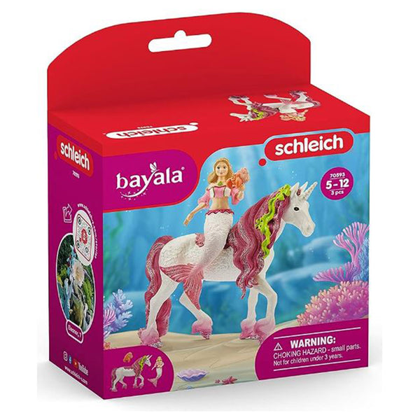 Schleich Bayala Mermaid Feya On Underwater Unicorn Figure 70593| Radar Toys