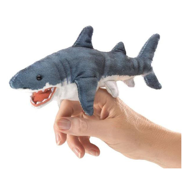 Folkmanis Shark 7 Inch Plush Finger Puppet| Radar Toys
