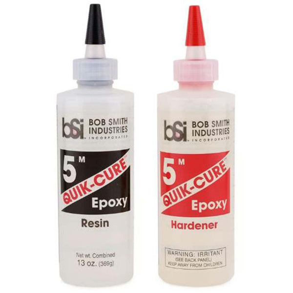 Bob Smith Quik-Cure 5 Minute Epoxy 13oz Set| Radar Toys