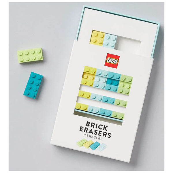 Chronicle Books LEGO Pastel Brick Erasers Set| Radar Toys