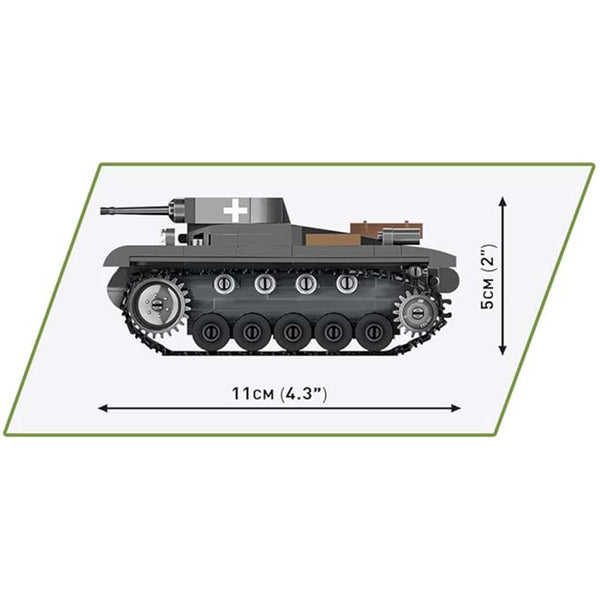COBI Toys WWII Historical Panzer II Ausf A Building Set| Radar Toys