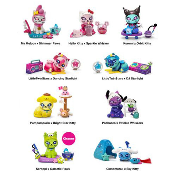Tokidoki Hello Kitty And Friends Galactic Cats Single Blind Box Figure ...