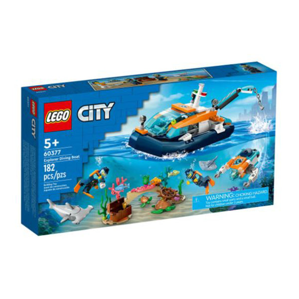 LEGO® City Explorer Diving Boat Building Set 60377| Radar Toys