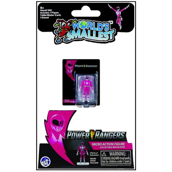 World's Smallest Power Rangers Pink Ranger Micro Action Figure | Radar Toys