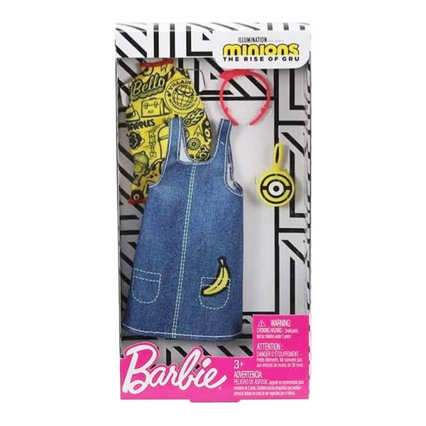 Barbie Minions Rise Of Gru Denim Dress Accessory Set | Radar Toys