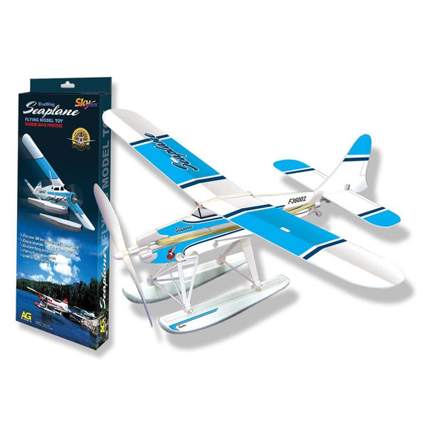 Be Amazing Seaplane Rubber Band Powered Flying Model Toy | Radar Toys