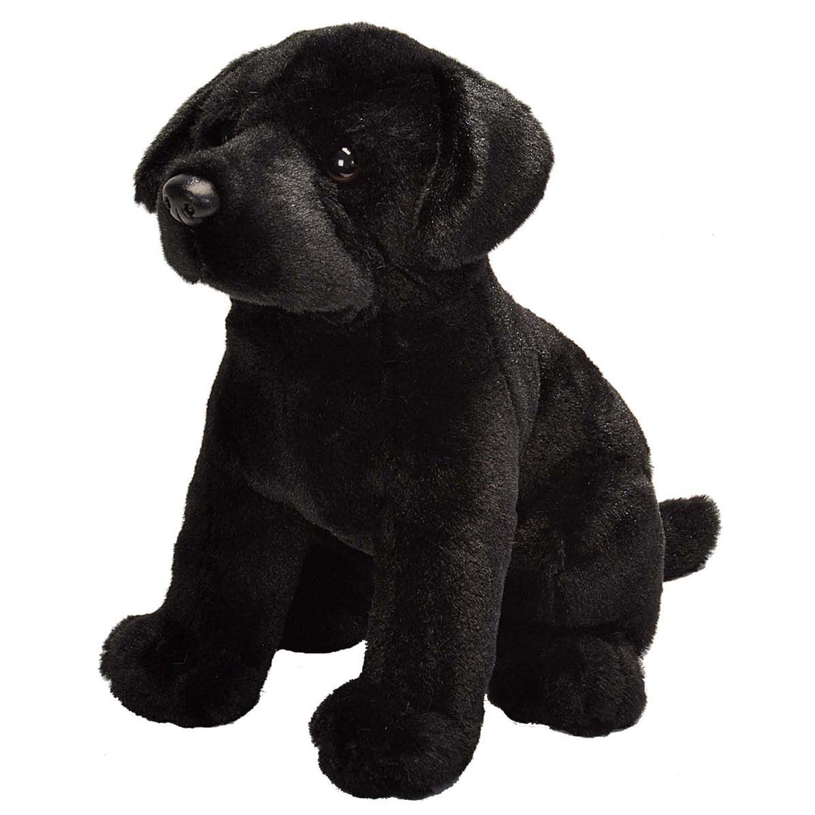 Cuddlekins Black Lab Dog 12 Inch Animal Plush Figure | Radar Toys