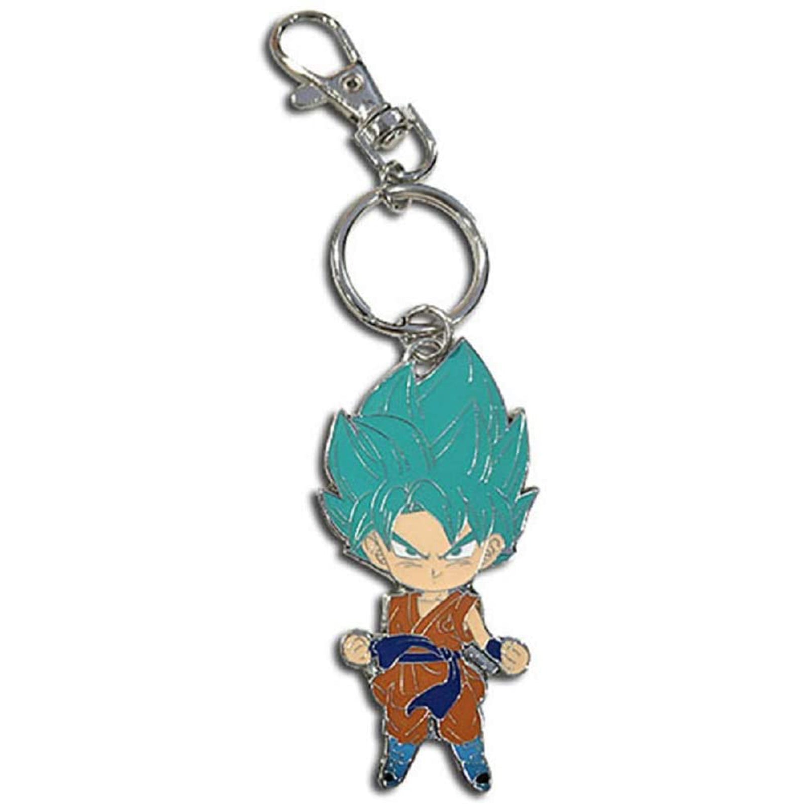 Dragon Ball Super SD SSGSS Goku Colored Metal Keychain | Radar Toys