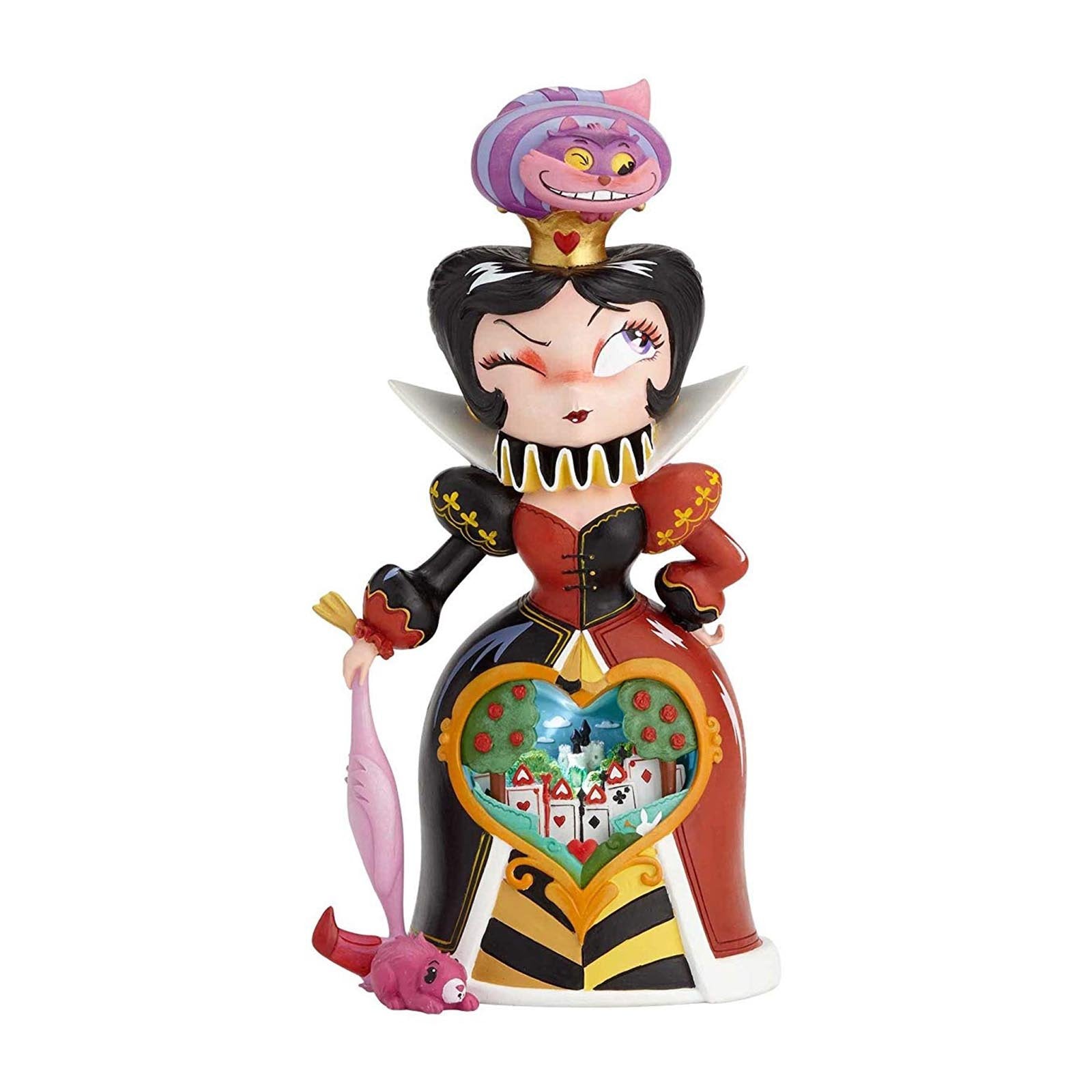 Enesco Disney Showcase Miss Mindy White Queen Of Hearts 10 Inch Figure ...