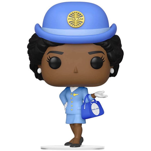 Funko Pan Am POP Stewardess With Blue Bags Vinyl Figure | Radar Toys