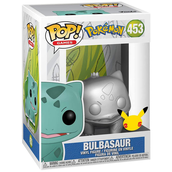 Funko Pokemon POP Bulbasaur Silver Metallic Vinyl Figure | Radar Toys
