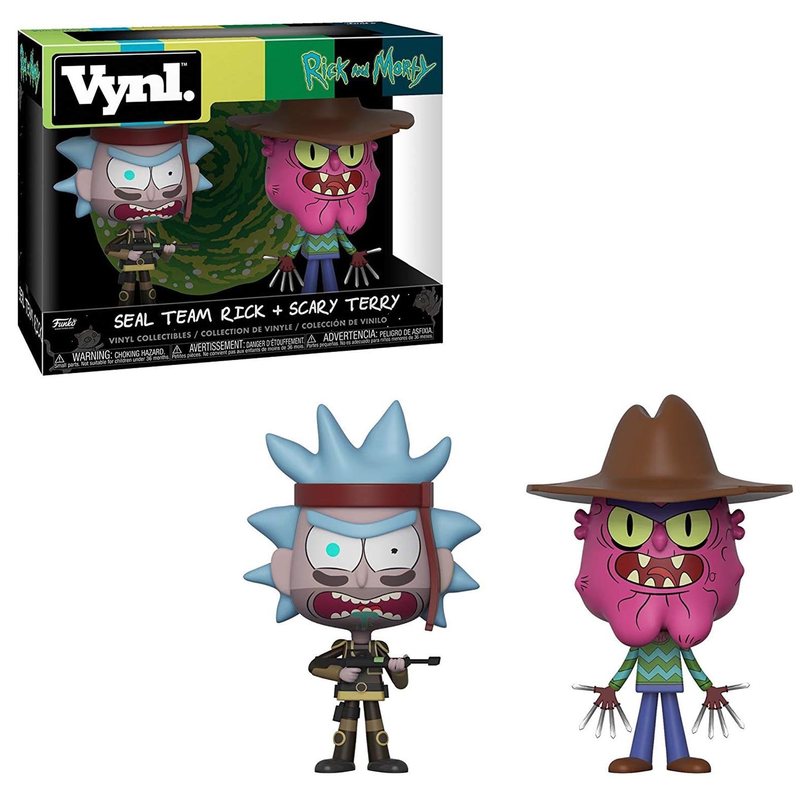 Funko Rick and Morty Vynl Rick Scary Terry Figure Set | Radar Toys