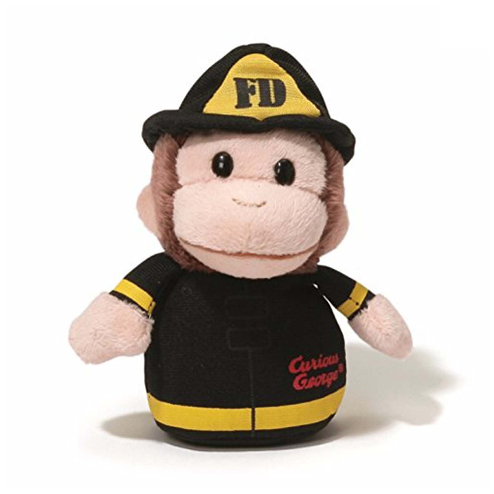 Gund Curious George Fire Fighter 4 Inch Plush Figure | Radar Toys