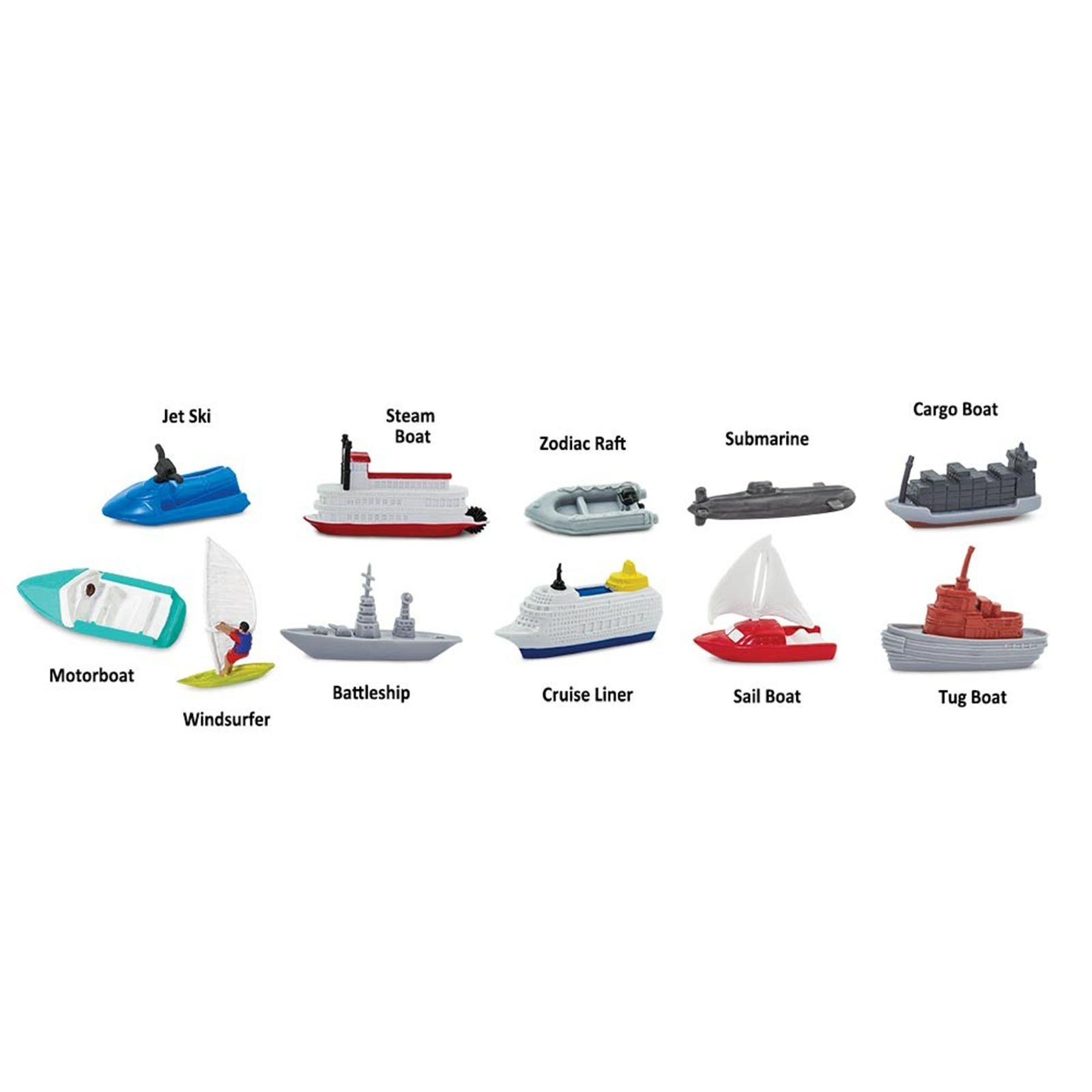 Kids Boat Toys Figures Ocean Ships Toy Submarine Safari – Radar Toys