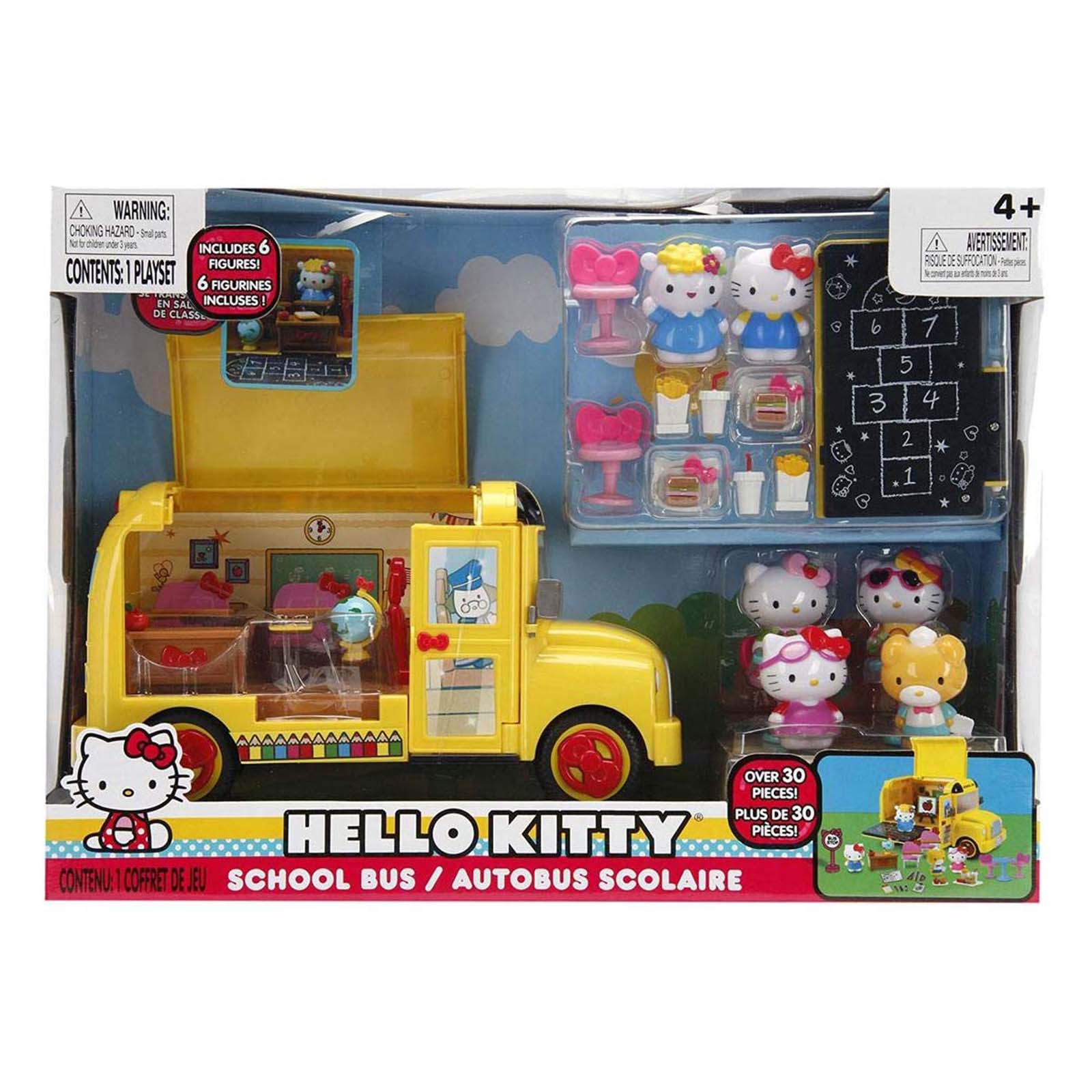 Jada Toys Hello Kitty School Bus Deluxe Playset | Radar Toys