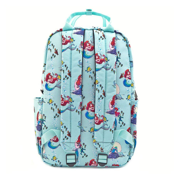 Loungefly Disney Little Mermaid Ariel Scenes All Over Print Square ...