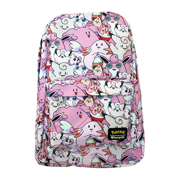 Loungefly Pokemon Fairy Type Pink All Over Print Backpack | Radar Toys