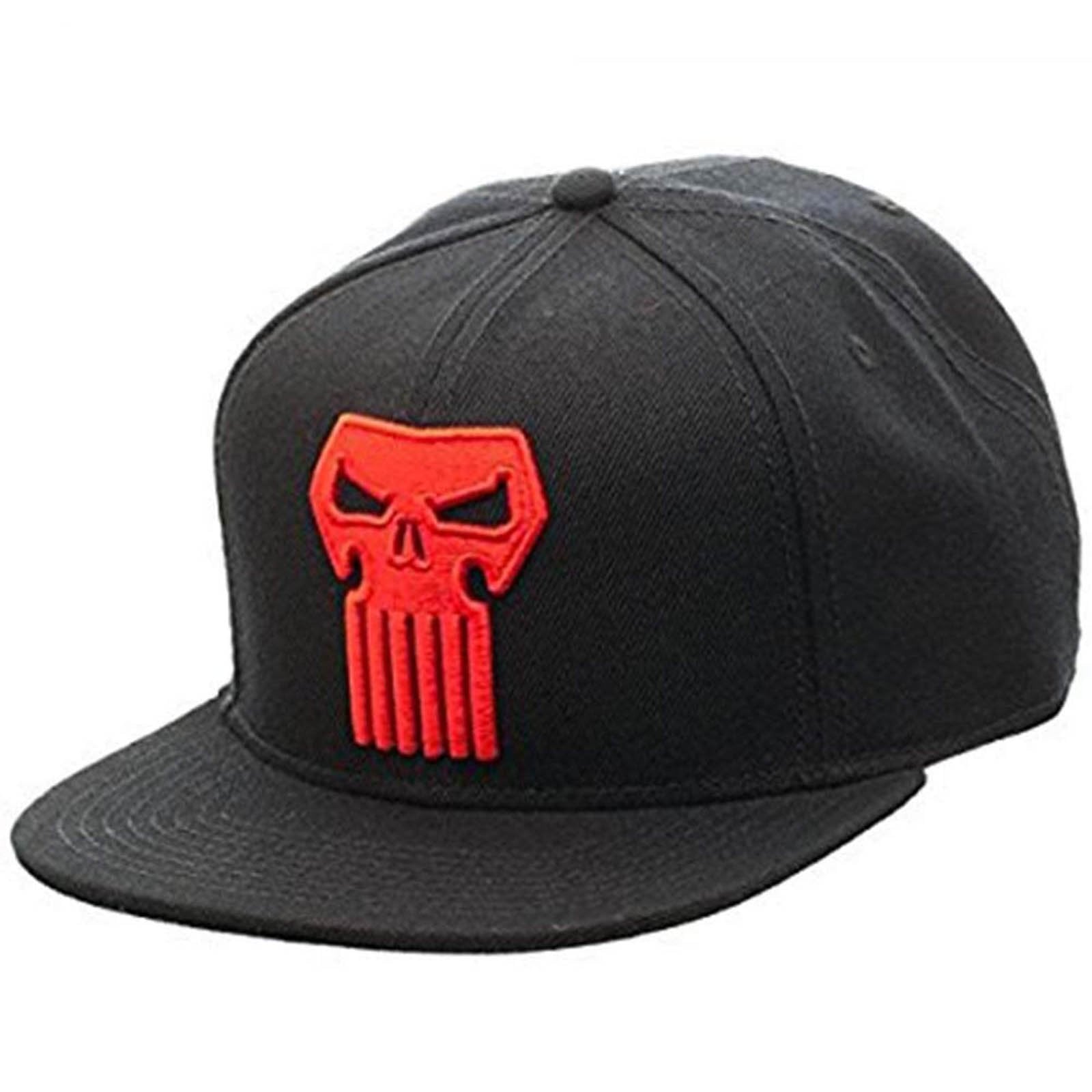 Marvel Punisher Red Logo Snapback Hat | Radar Toys