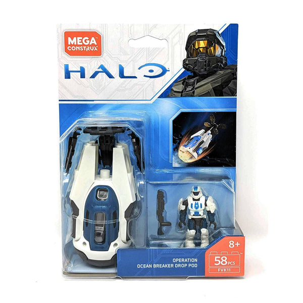 Mega Construx Halo Operation Ocean Breaker Drop Pod Building Set ...