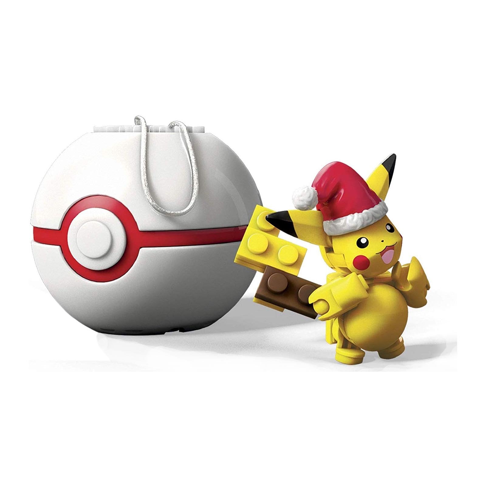 Mega Construx Pokemon Pikachu Santa Poke Ball Building Set | Radar Toys