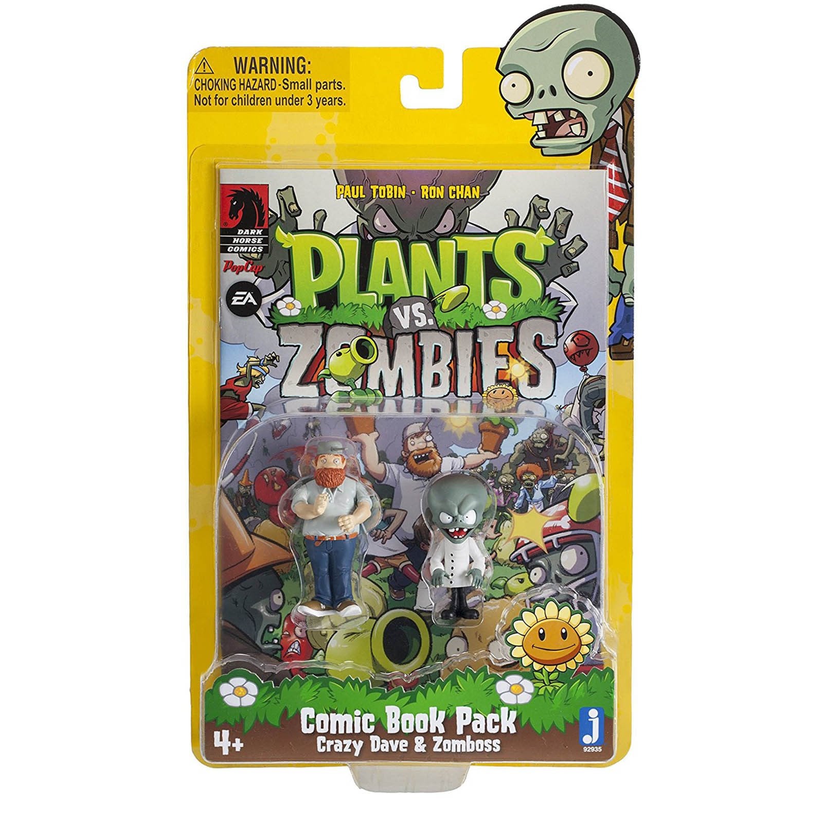Plants Vs Zombies Crazy Dave And Zomboss Comic Book Pack | Radar Toys