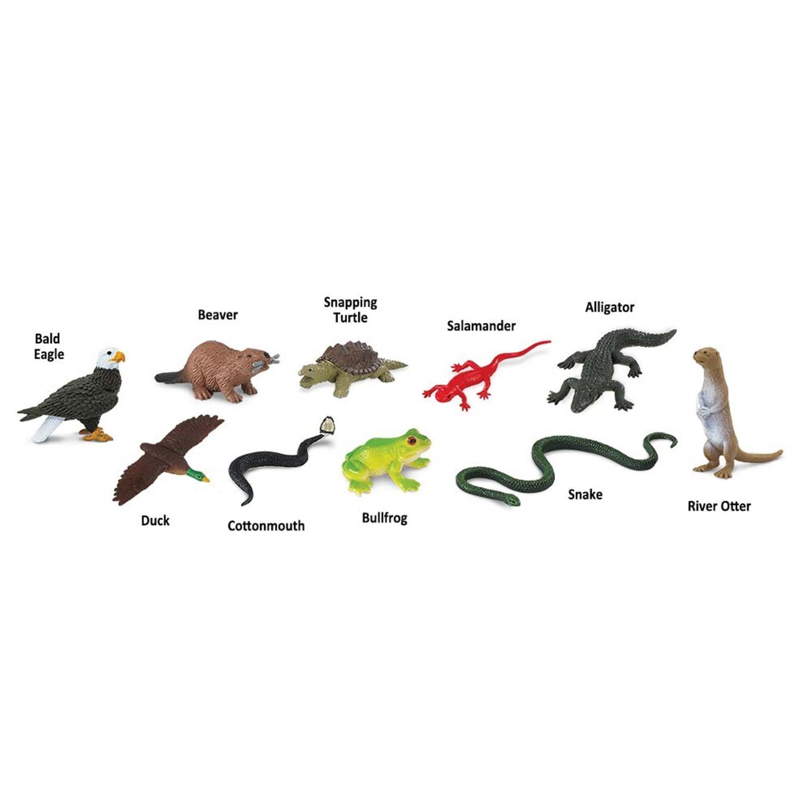 River Animal Figures Miniature Set Kid's Toys Safari – Radar Toys
