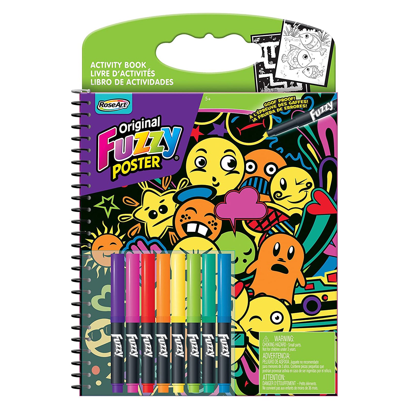 Rose Art Original Fuzzy Poster 8 Page Activity Book | Radar Toys