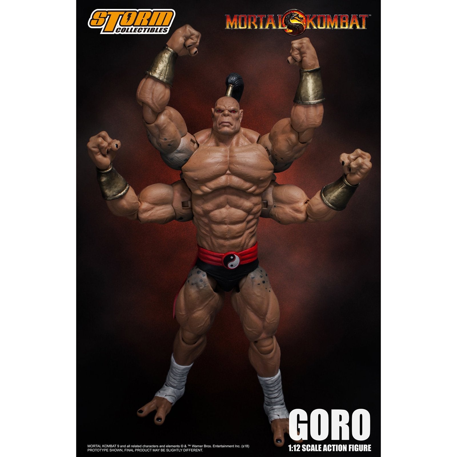 Storm Collectibles Mortal Kombat Goro 9 Inch Figure | Radar Toys