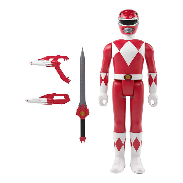 Super7 Power Rangers Red Ranger Reaction Figure | Radar Toys