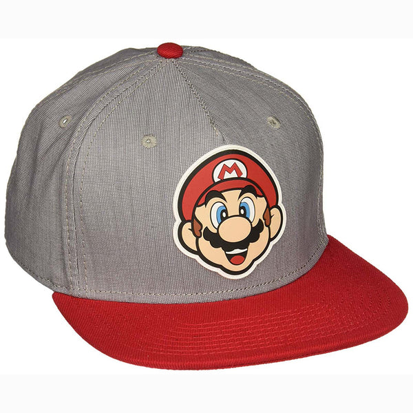 Super Mario Rubber Weld Face Adjustable Snapback Hat | Radar Toys