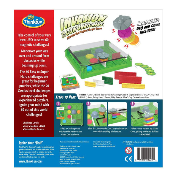 Thinkfun Invasion Of The Cow Snatchers Logic Game | Radar Toys