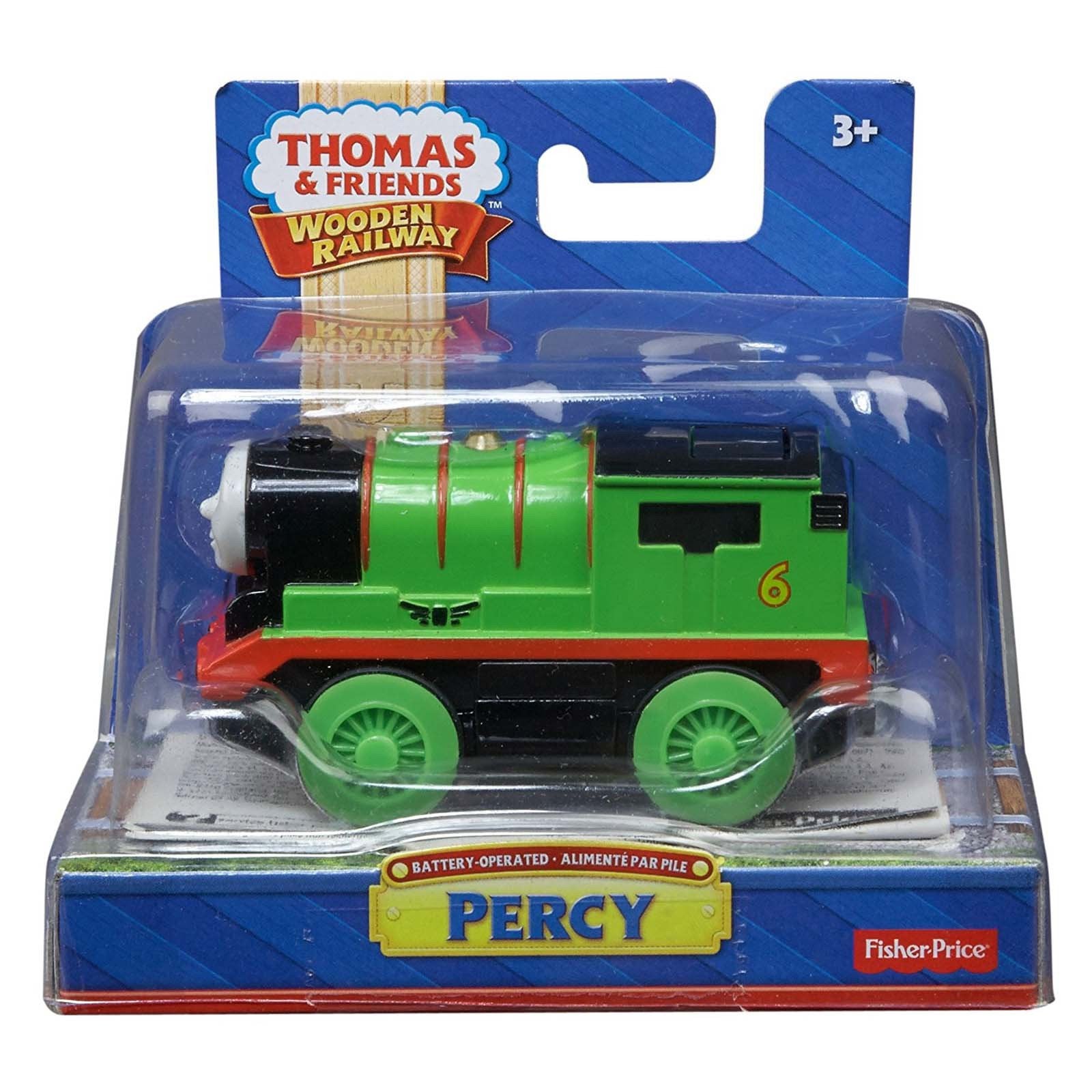 Thomas The Train Percy Battery Operated Wooden Trains | Radar Toys
