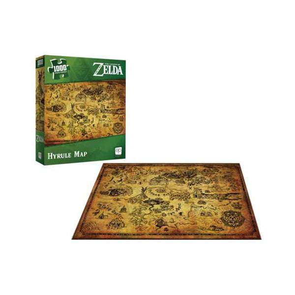 USAopoly Legend Of Zelda Hyrule Map 1000 Piece Puzzle | Radar Toys
