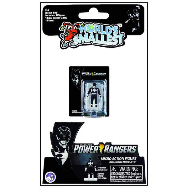 World's Smallest Power Rangers Black Ranger Micro Action Figure | Radar ...