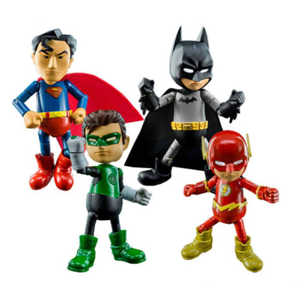 Herocross Justice League 4 Pack 3" HMF Figure Set | Radar Toys