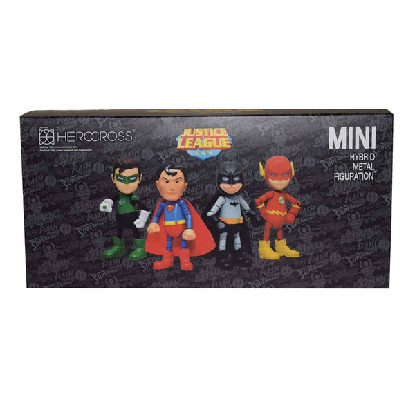 Herocross Justice League 4 Pack 3" HMF Figure Set | Radar Toys