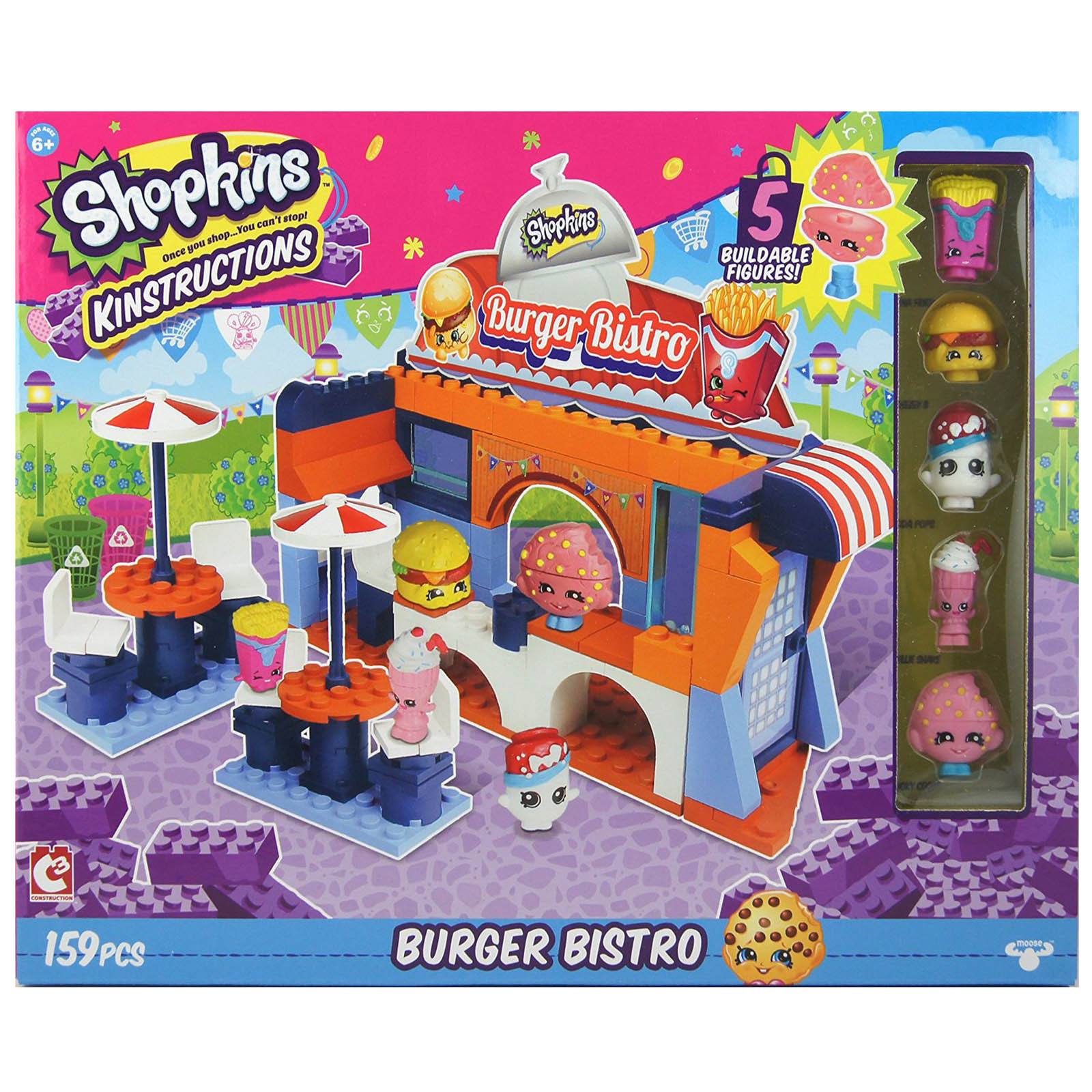 Shopkins Kinstructions Burger Bistro Building Kit Set | Radar Toys