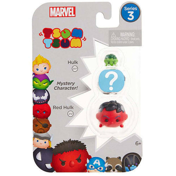 Tsum Tsum Marvel Series 3 Hulk Mystery Red Hulk 3 Figure | Radar Toys